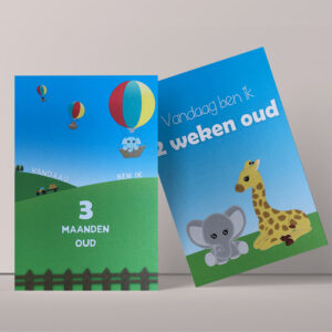 Poster - A4 formaat - neushoorn - Little green planet