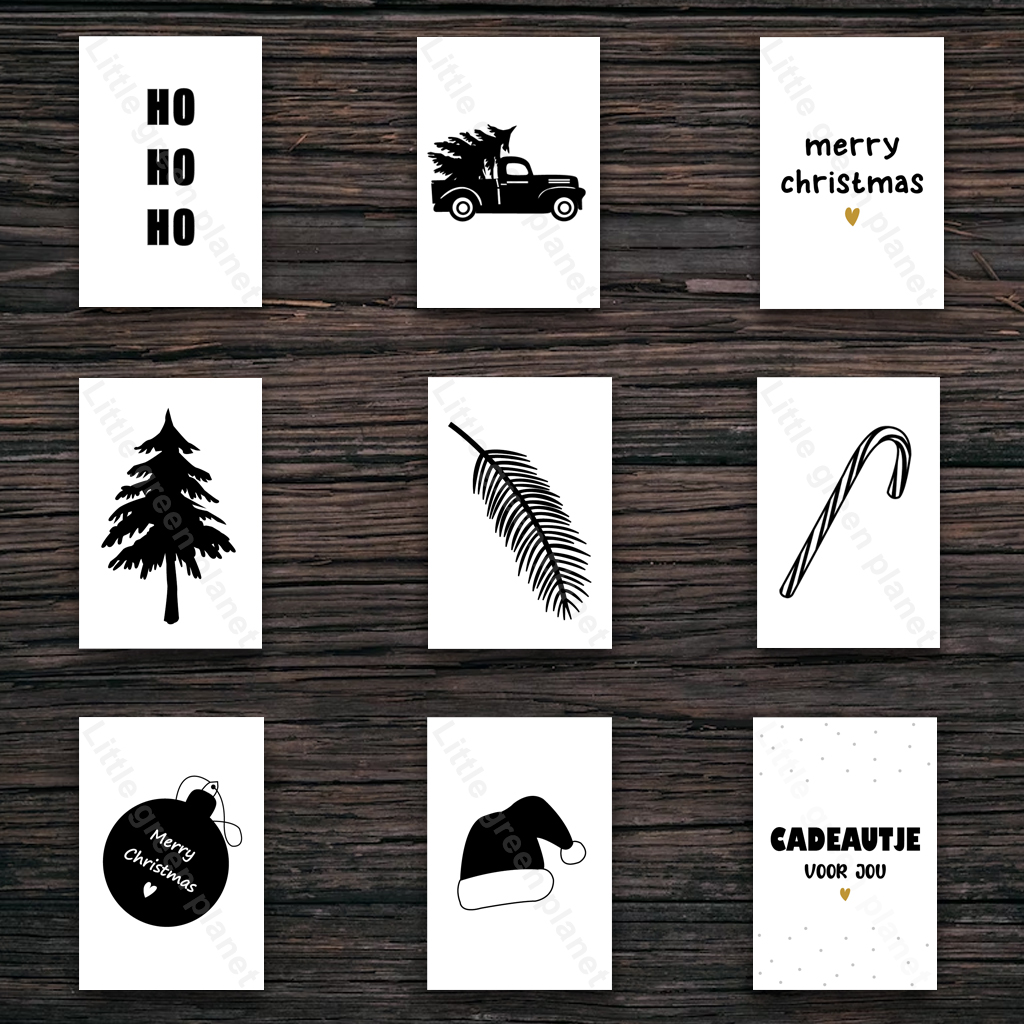 Mini kaartjes - Cadeau labels - Printable - Little green planet
