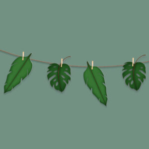 DIY jungle dieren slinger - Printable - Little green planet